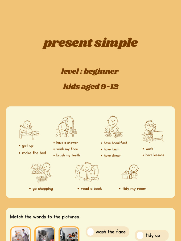 present simple kids | PDF | Linguistic Typology | Language Mechanics