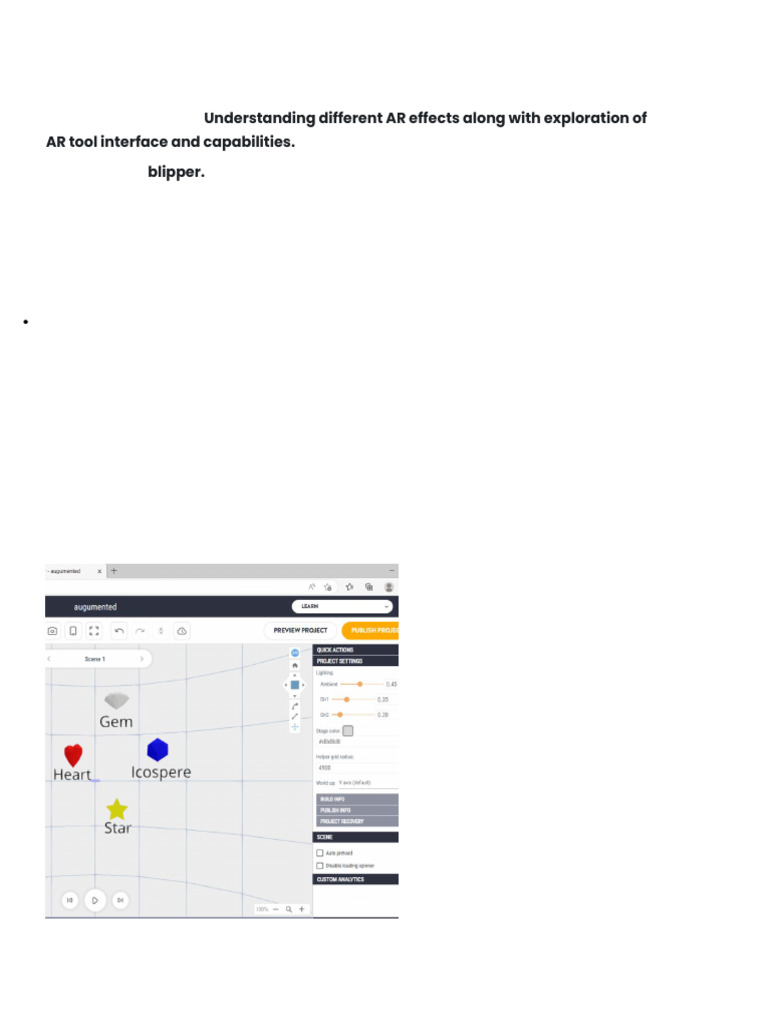 Exploring Blipper's AR Capabilities | PDF