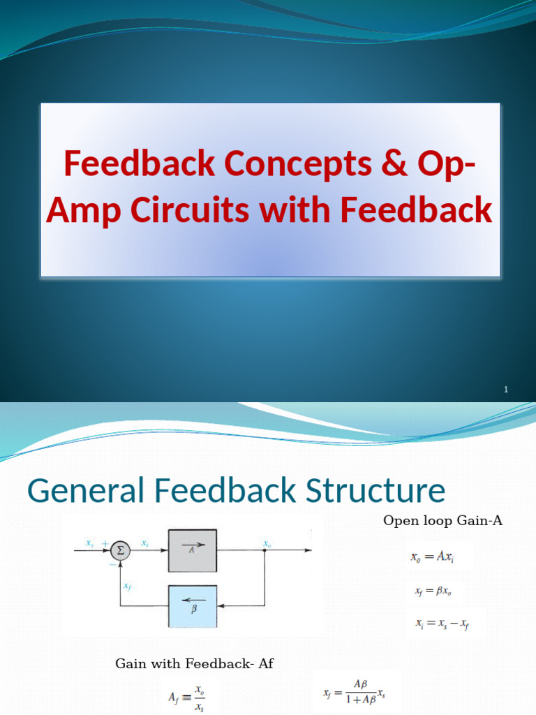 Op-Amp Applications With Feedback | PDF | Amplifier | Operational Amplifier