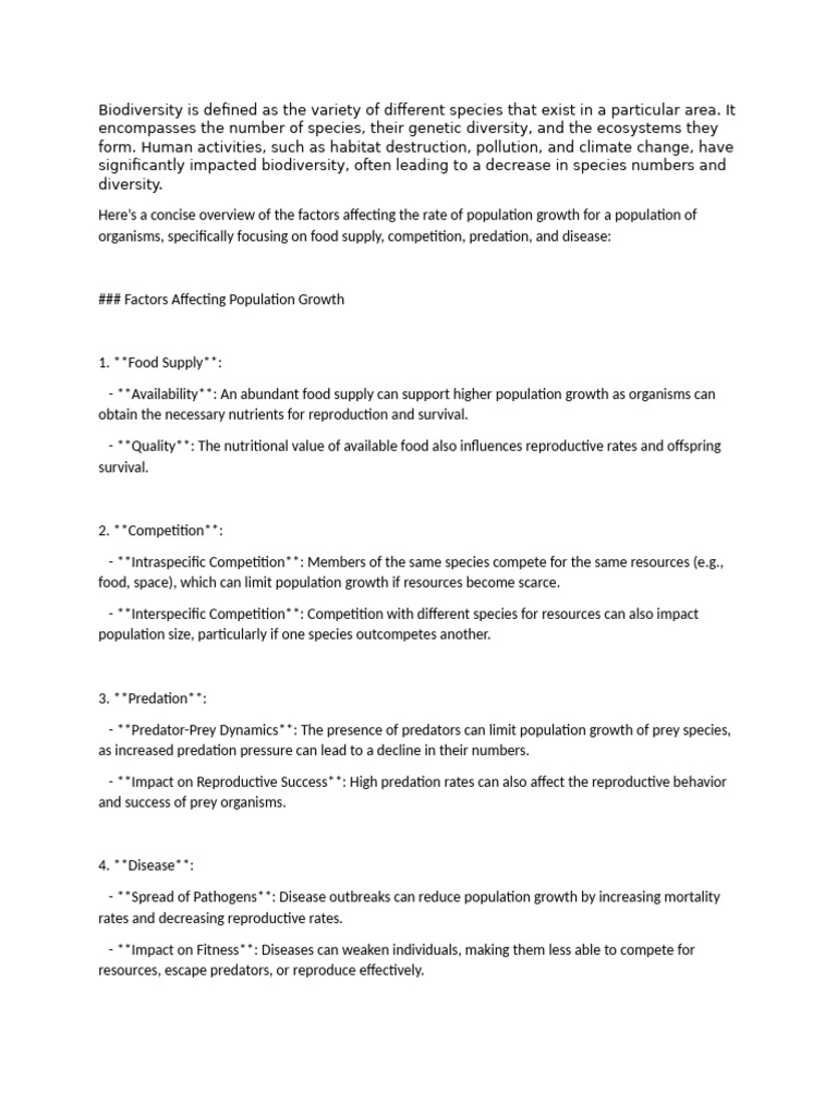Biodiversity Project | PDF