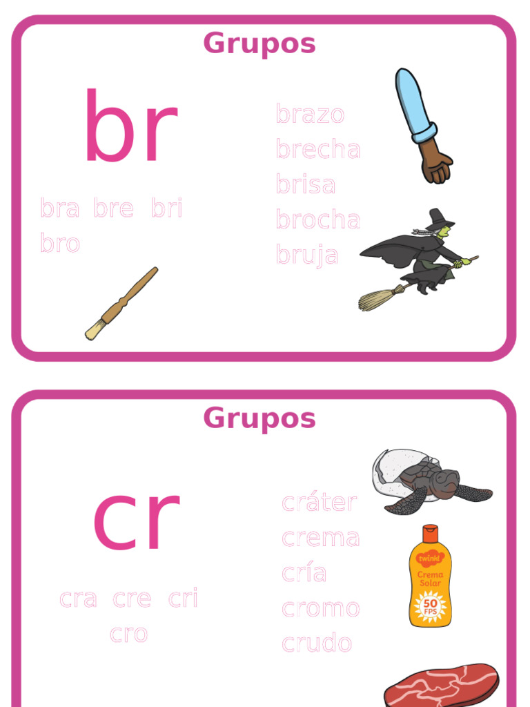 Grupos Consonánticos | PDF