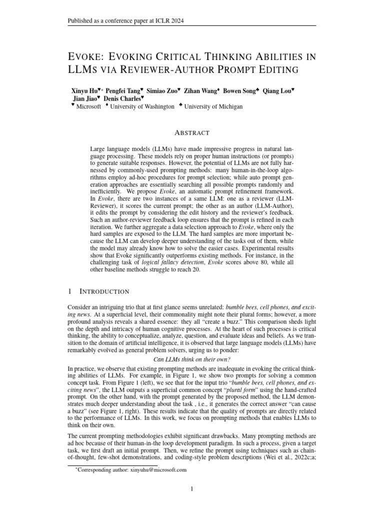 Enhancing LLMs' Critical Thinking Skills | PDF | Fallacy | Argument
