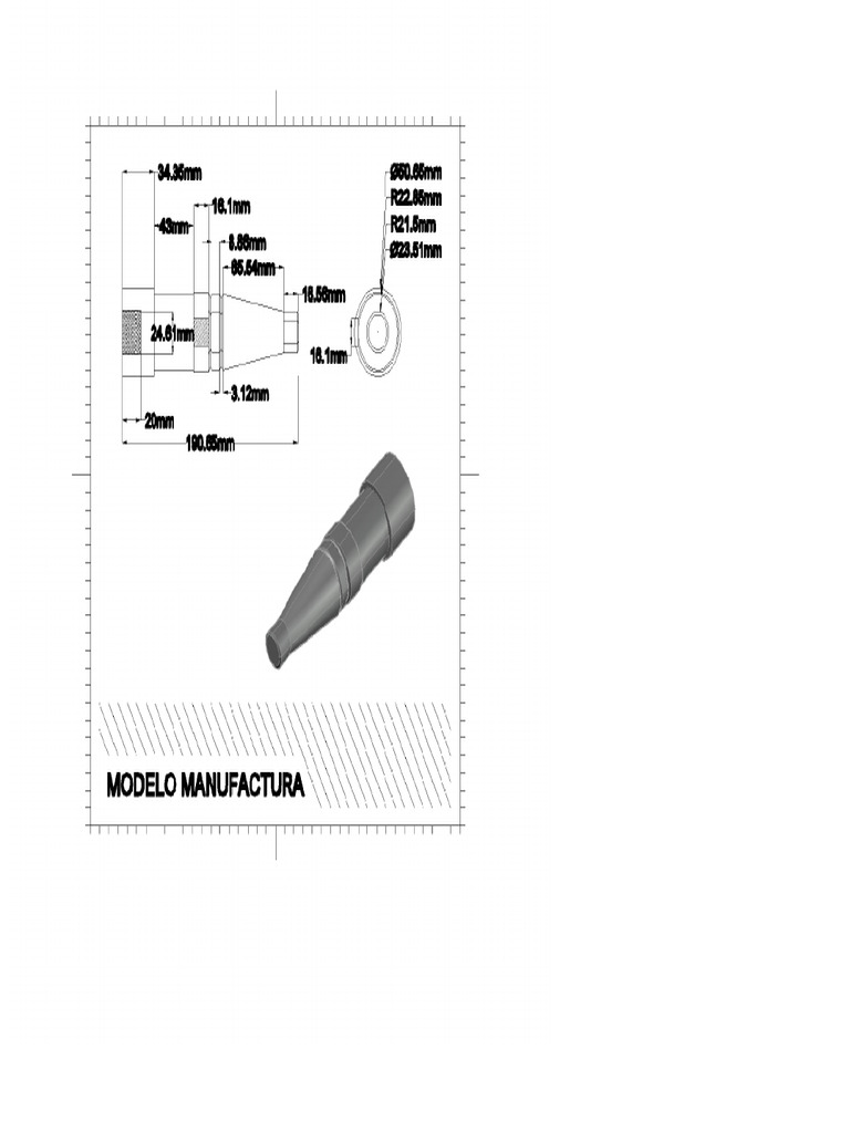 Pieza 3d Manufactura FF | PDF