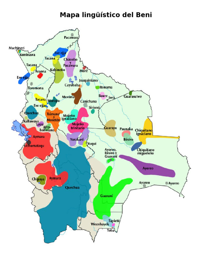Mapa Lingüístico Del Beni | PDF