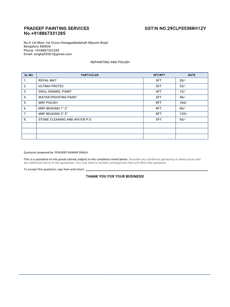 Quotation | PDF