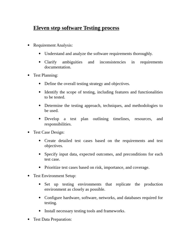 11 Phases of Software Testing | PDF | Software Testing | Computing