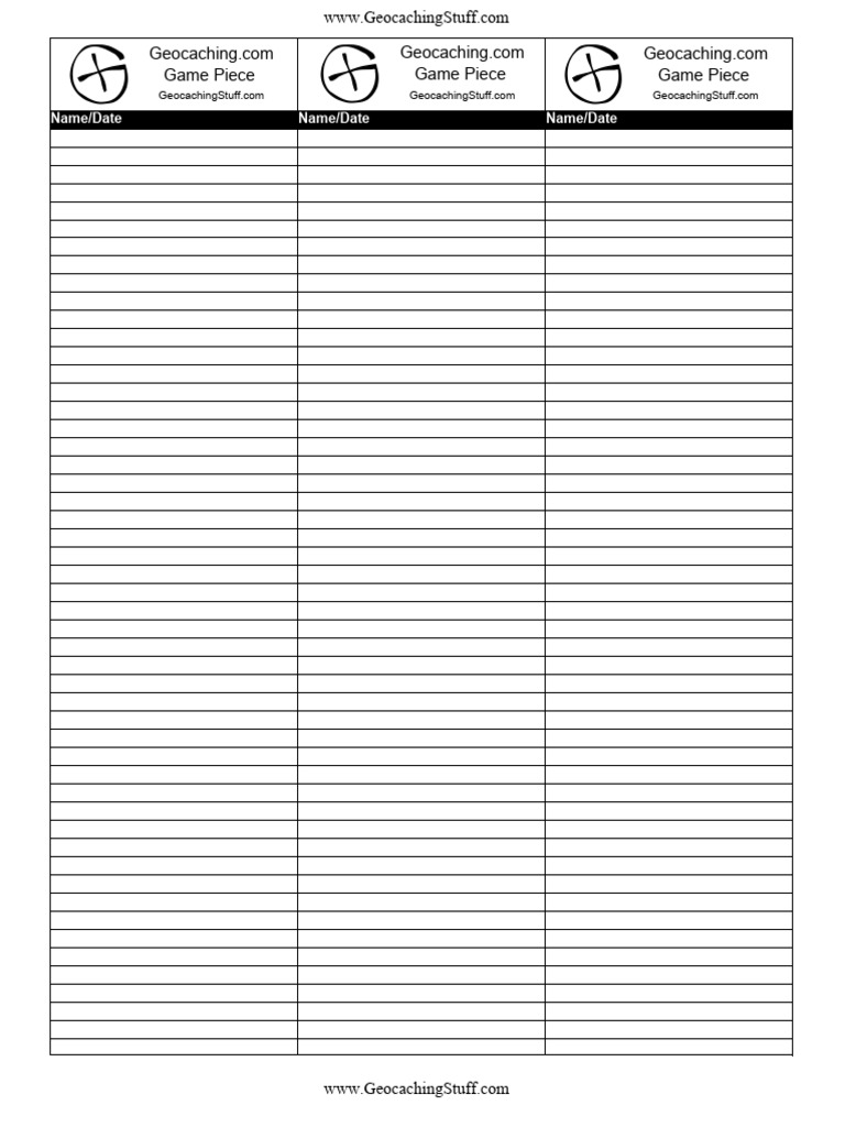 Large Log Sheets | PDF
