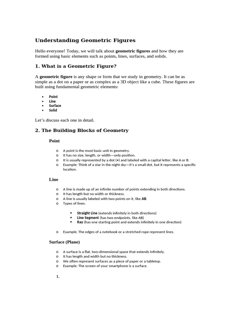 Understanding Geometric Figures | PDF | Geometry | Shape