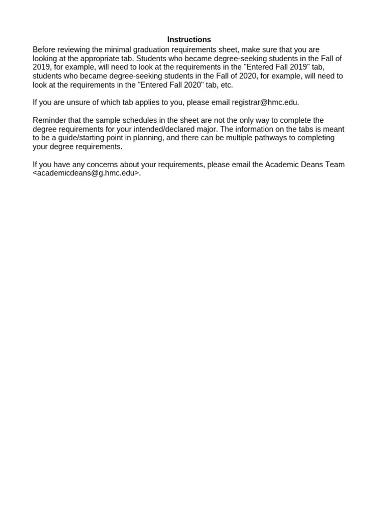 Chem Minimal Graduation Requirements 2024 v2 | PDF