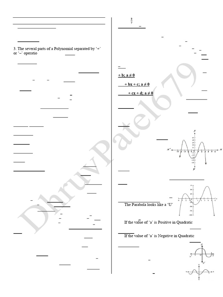 Math ALL IN ONE | PDF | Quadratic Equation | Polynomial