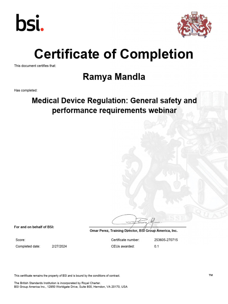 GSPR MDR Certificate253605 270715 | PDF