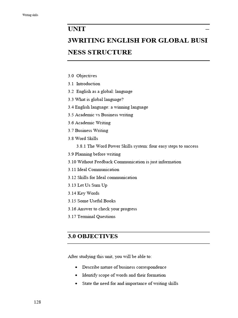 Writing Skills for Global Business | PDF | English Language | Paragraph