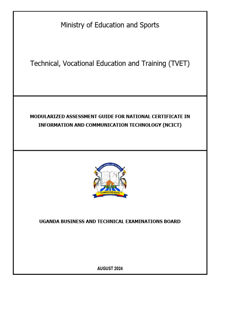 National Certificate in Information and Communication Technology ...