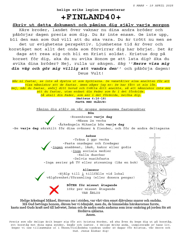 Regler 2025 - Finland40 | PDF