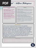 Sonnet 130: Analysis and Questions | PDF | Poetry | Sonnets