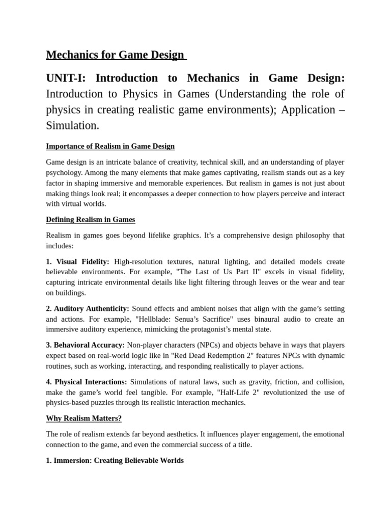 Unit I - Notes - MGD | PDF | Force | Friction