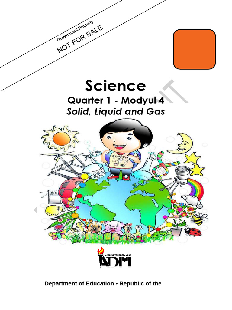 Science3 - q1 - Mod4 - Solid, Liquid and Gas - v5 | PDF