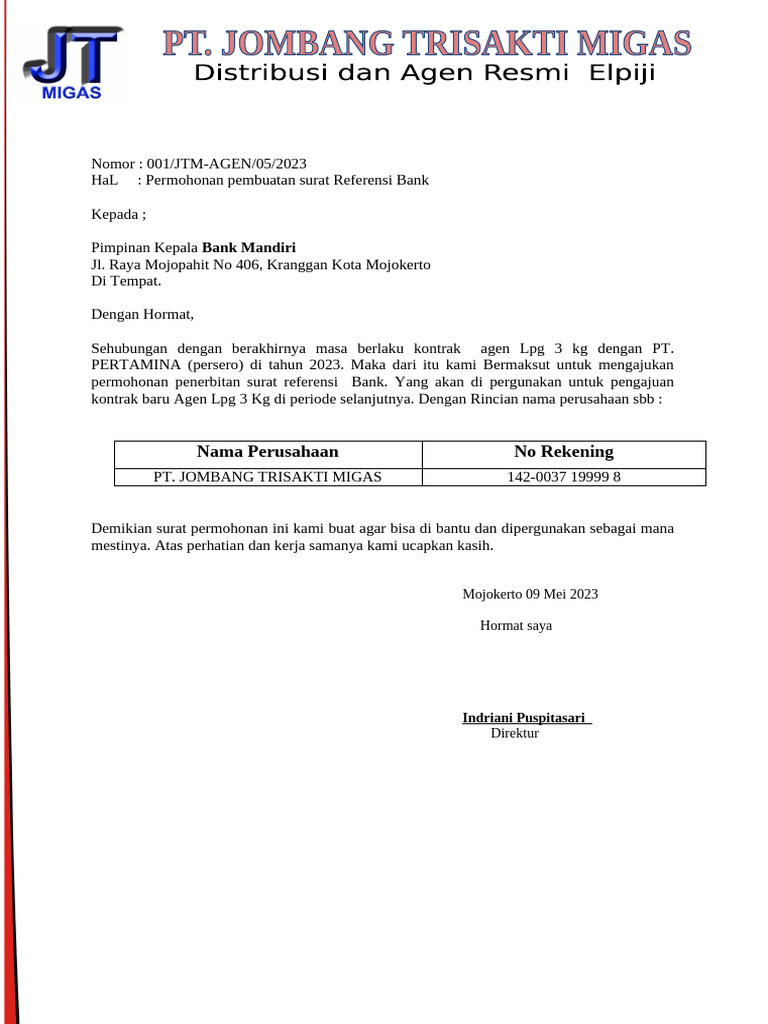 SURAT PERMOHONAN TERA TIMBANGAN JTM 2023 | PDF