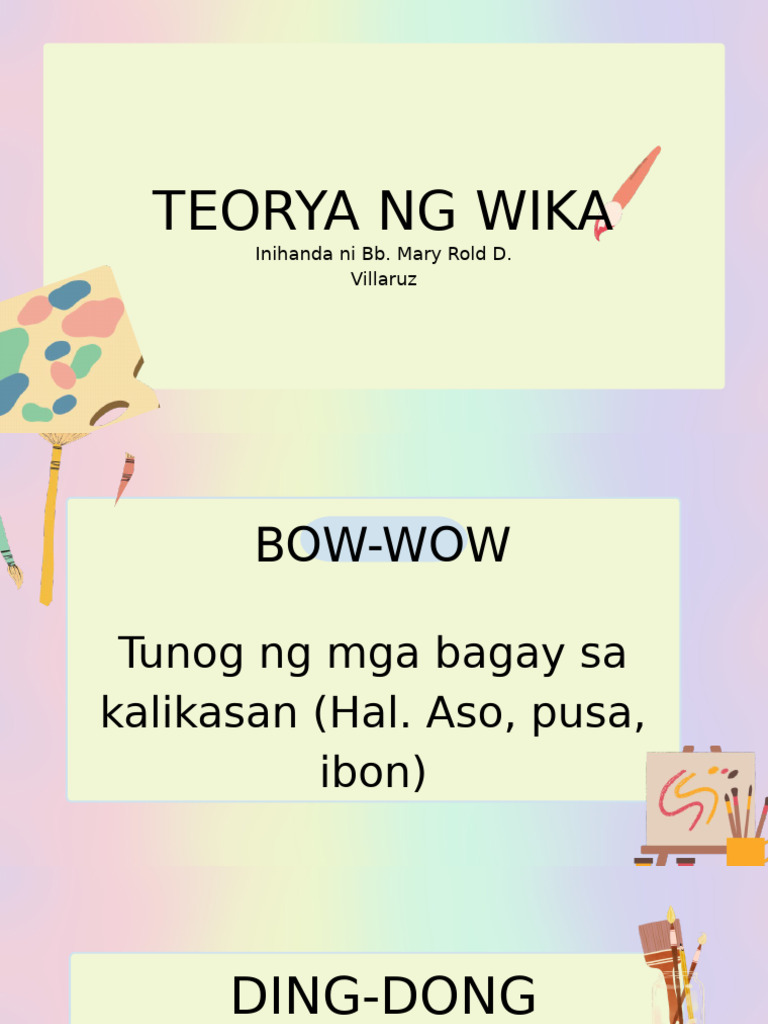 Teorya NG Wika | PDF