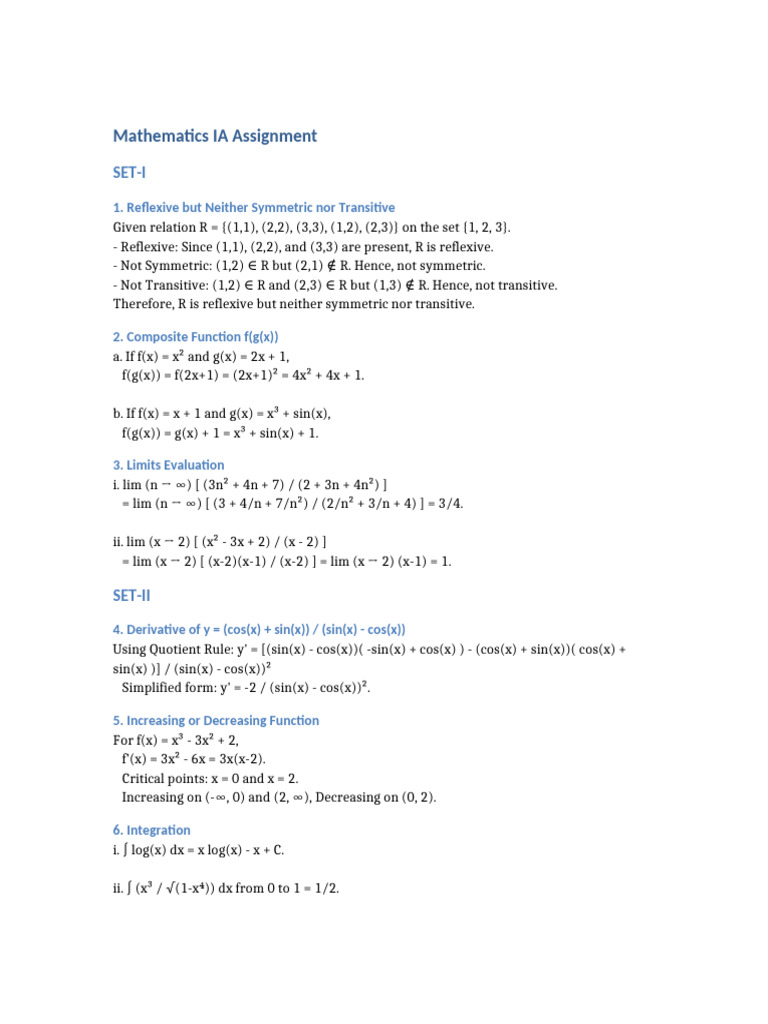 Mathematics_IA_Assignment | PDF