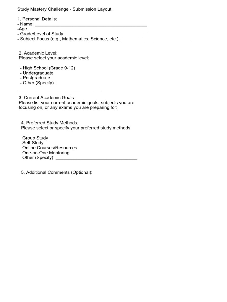 ultra challange req-1 | PDF | Educational Stages