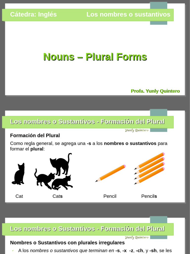 Formación de Plurales en Inglés | PDF | Morfología Lingüística ...