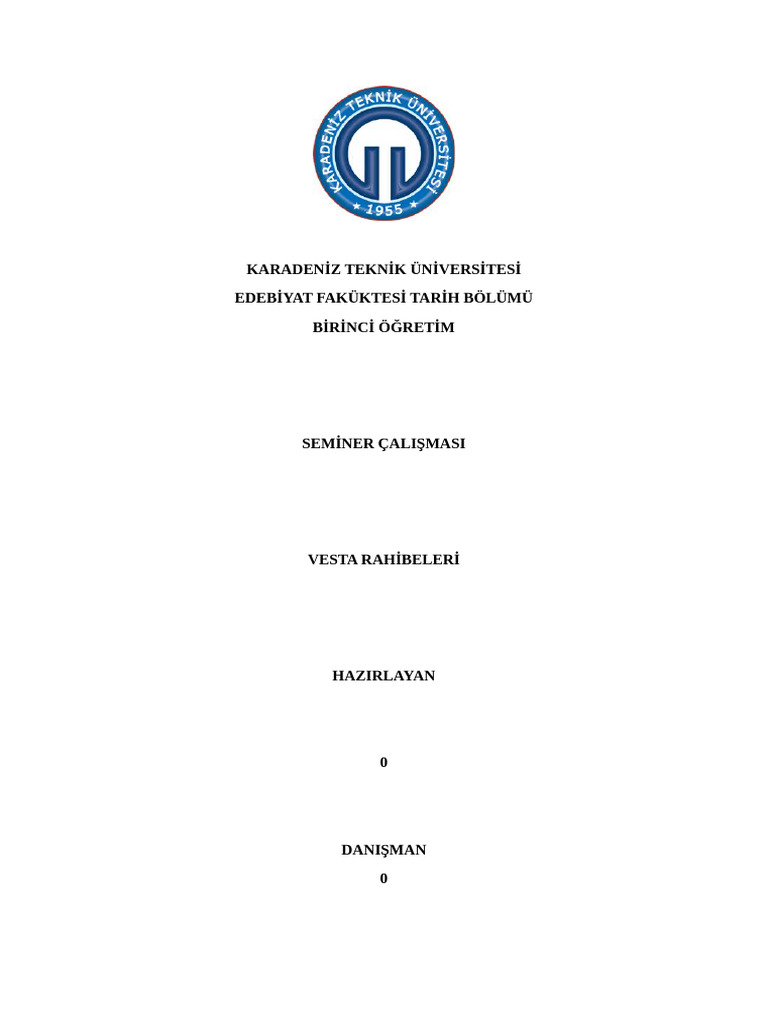 Dönem Ödevi Seminer | PDF