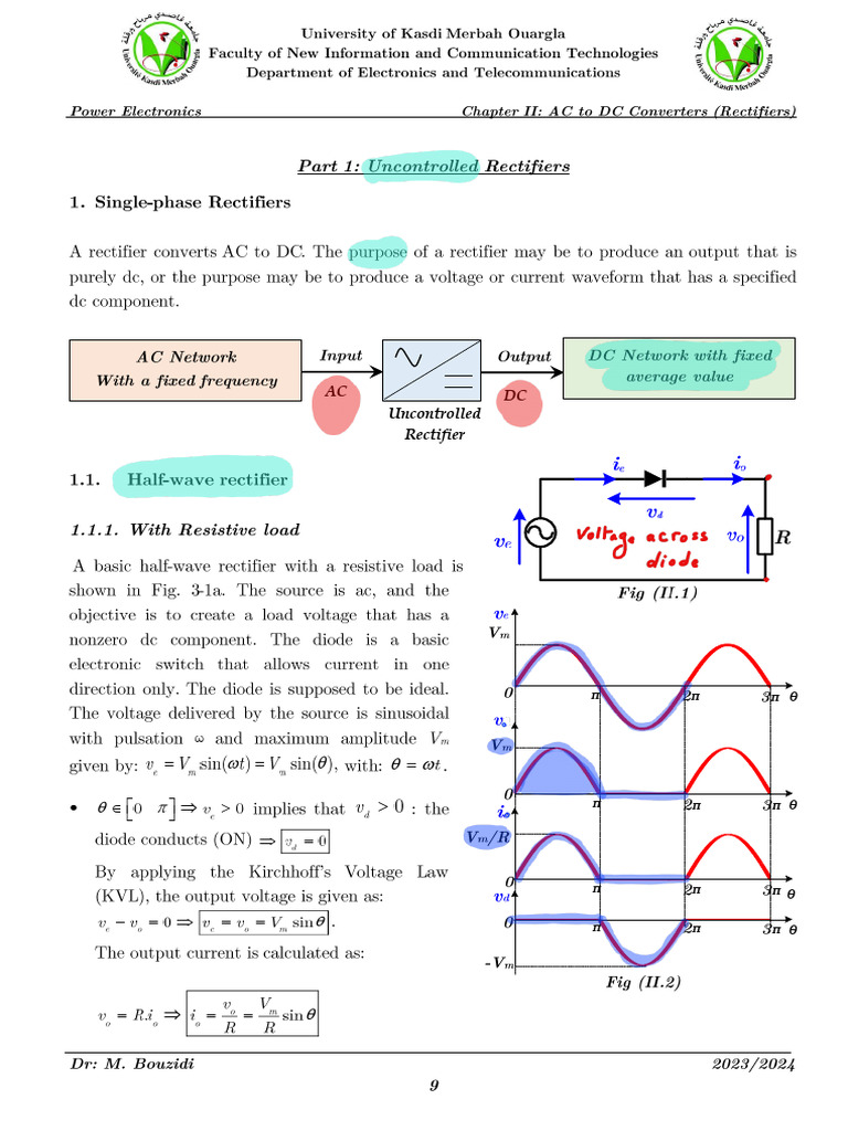 Single - Phase - Uncontrolled - Rectifier (1) - 241005 - 124239 | PDF ...