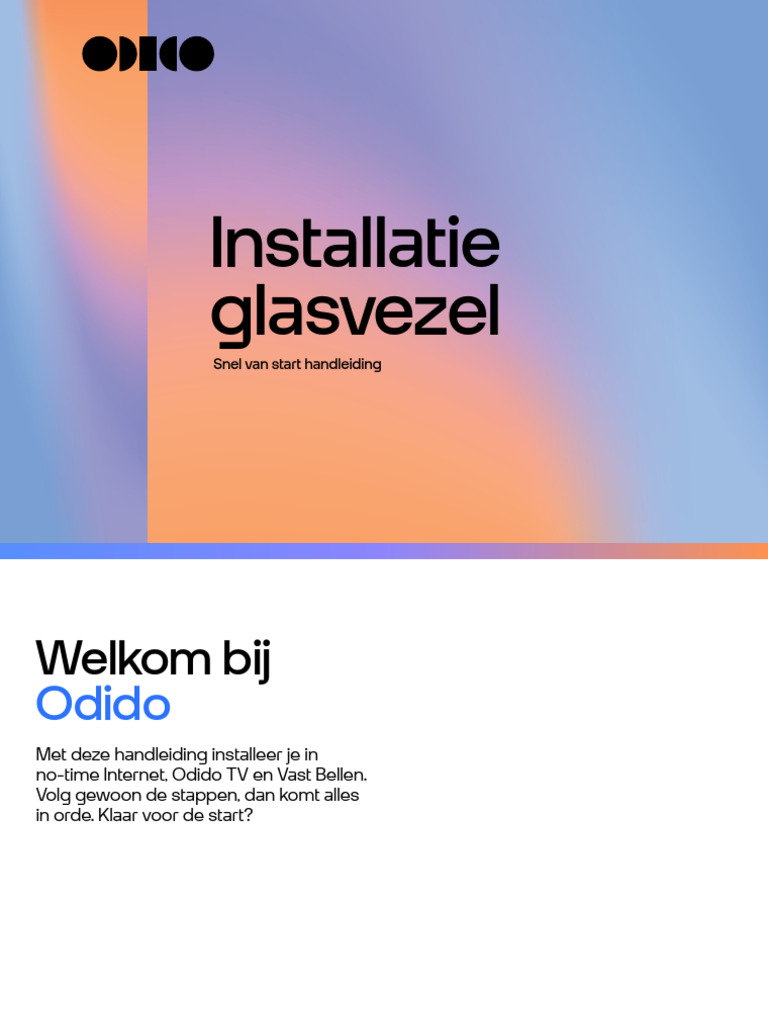 Odido Glasvezel Snel Van Start Zyxel | PDF