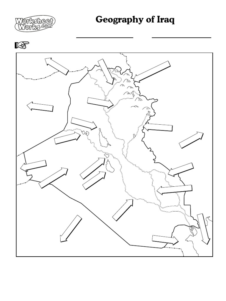 WorksheetWorks Geography of Iraq 1 | PDF | Earth Sciences | Eastern ...