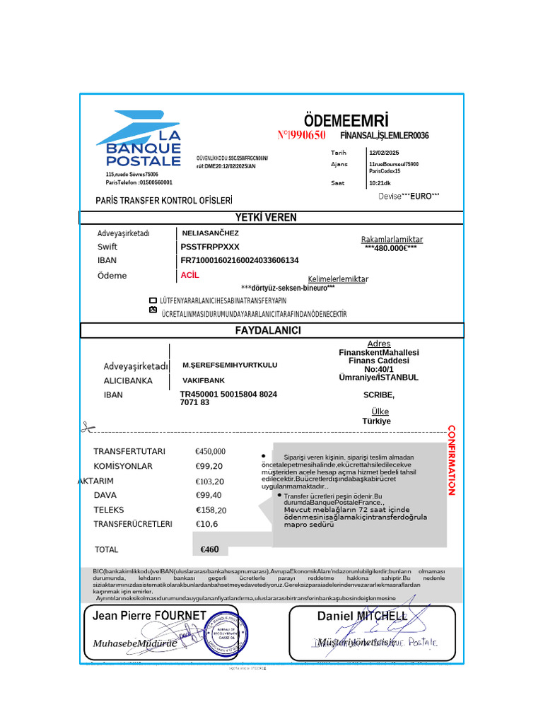 Virement Validé Direct Turquie de Sam Iksk | PDF