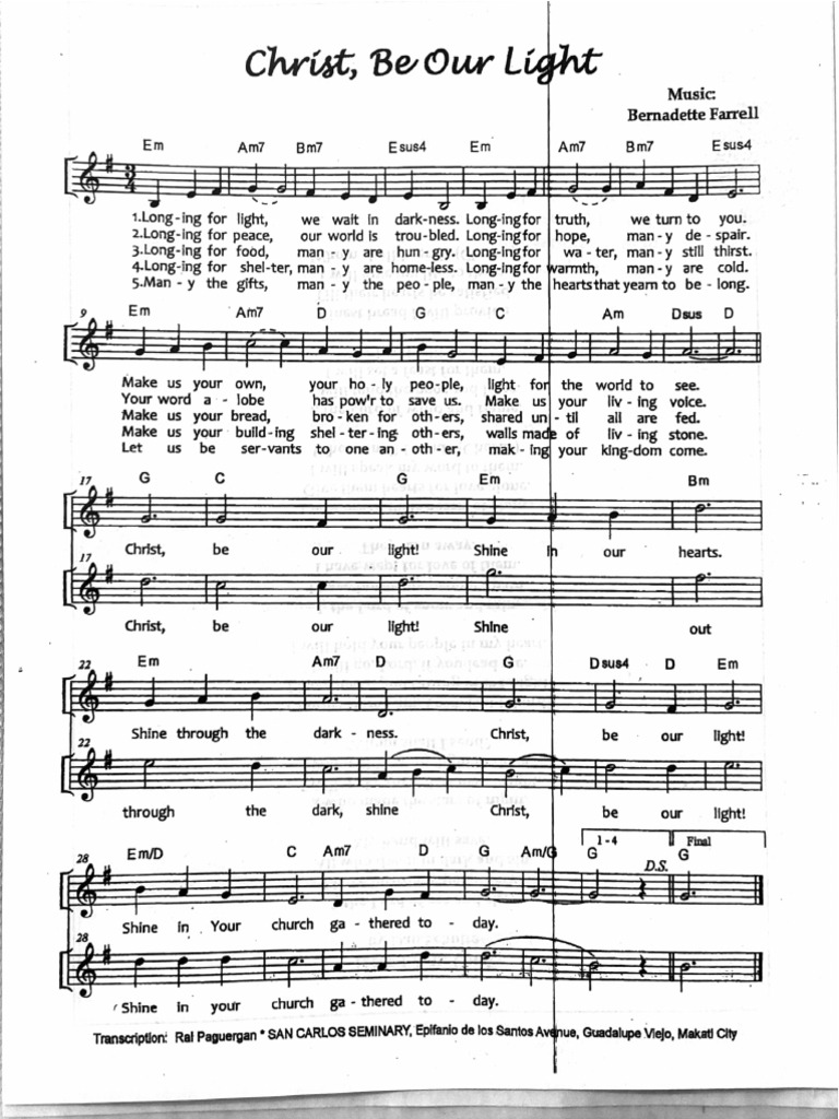 Christ-Be-Our-Light | PDF