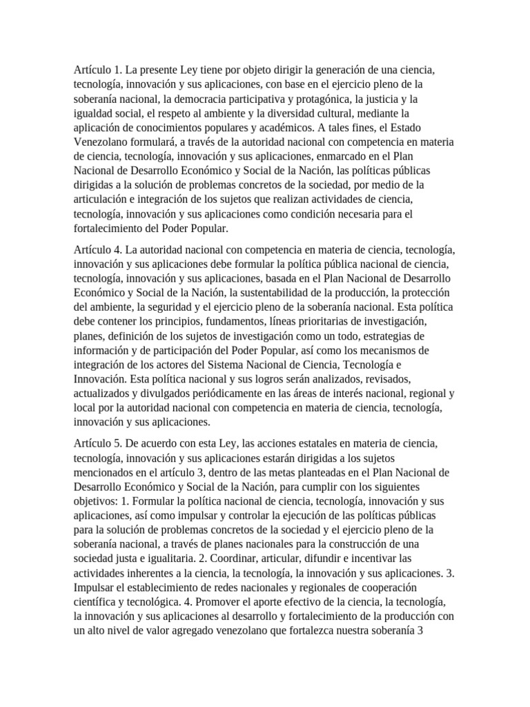 Artículo 1 | PDF | Innovación | Nación