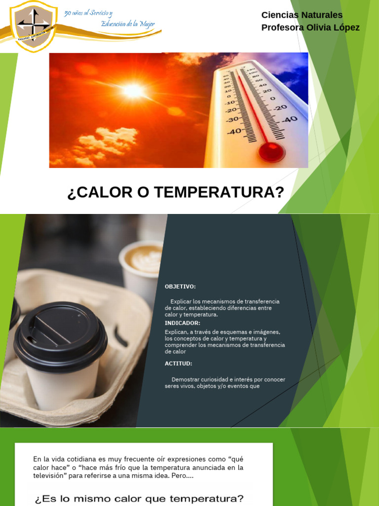 6° Basico Ciencias Naturales Calor y Temperatura PDF | PDF | Calor ...