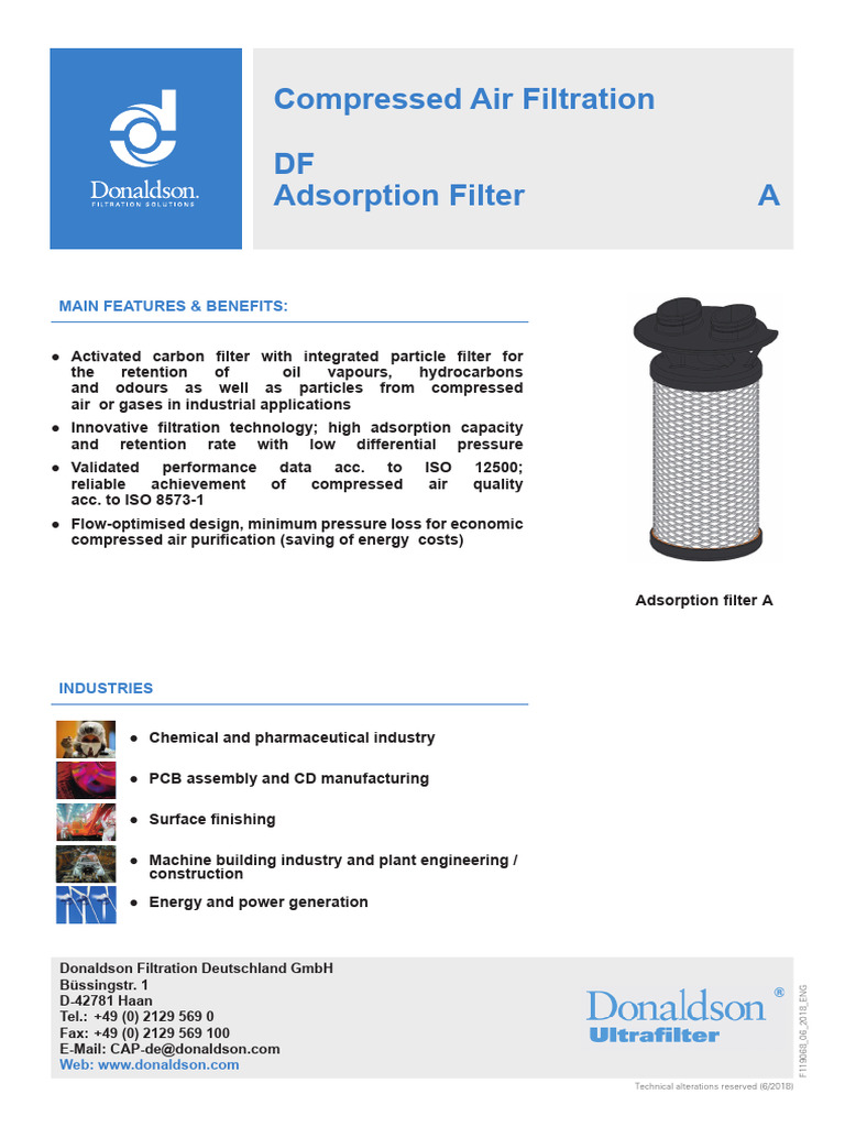 A Series Adsorption Filter Elements | PDF | Filtration | Adsorption