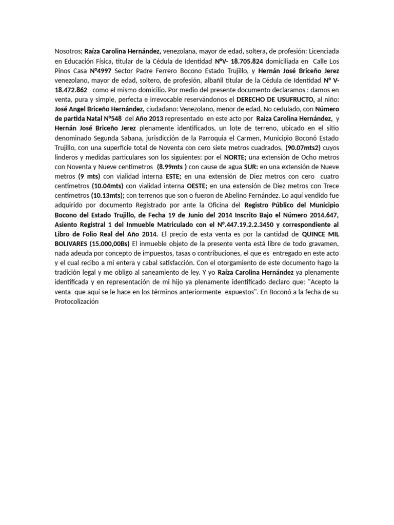 Usufructo Vitalicio | PDF