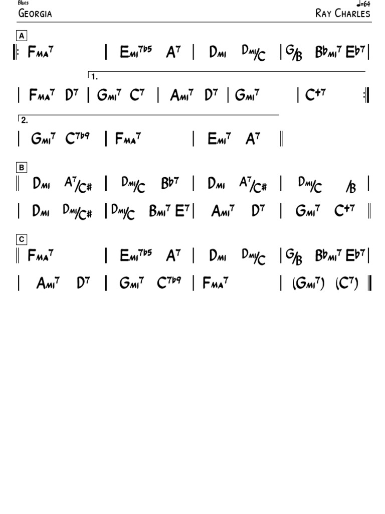003 04 Georgia Ray Charles Chart | PDF