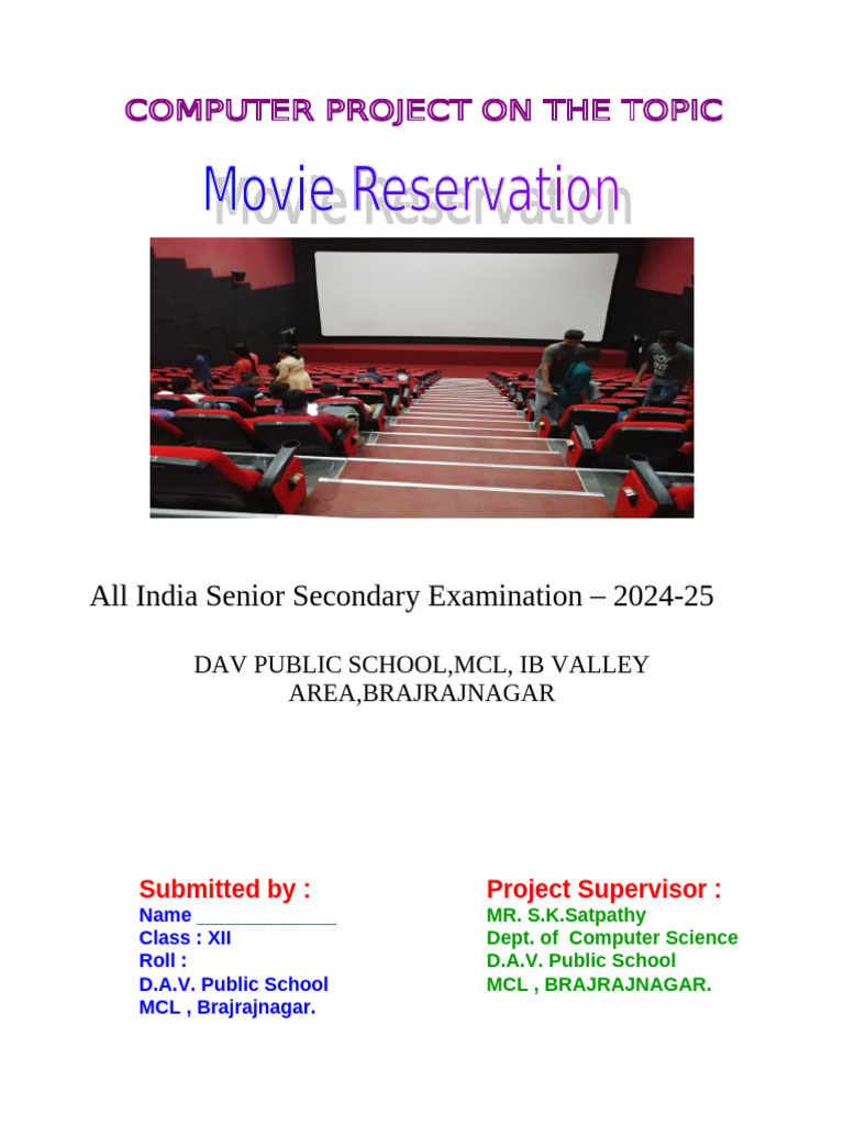 Movie Reservation System | PDF