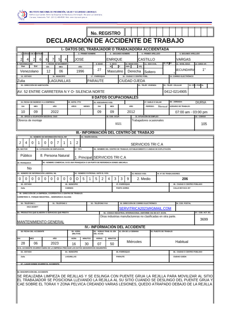 Formato Inpsasel Manual | PDF | Herramientas | Minería