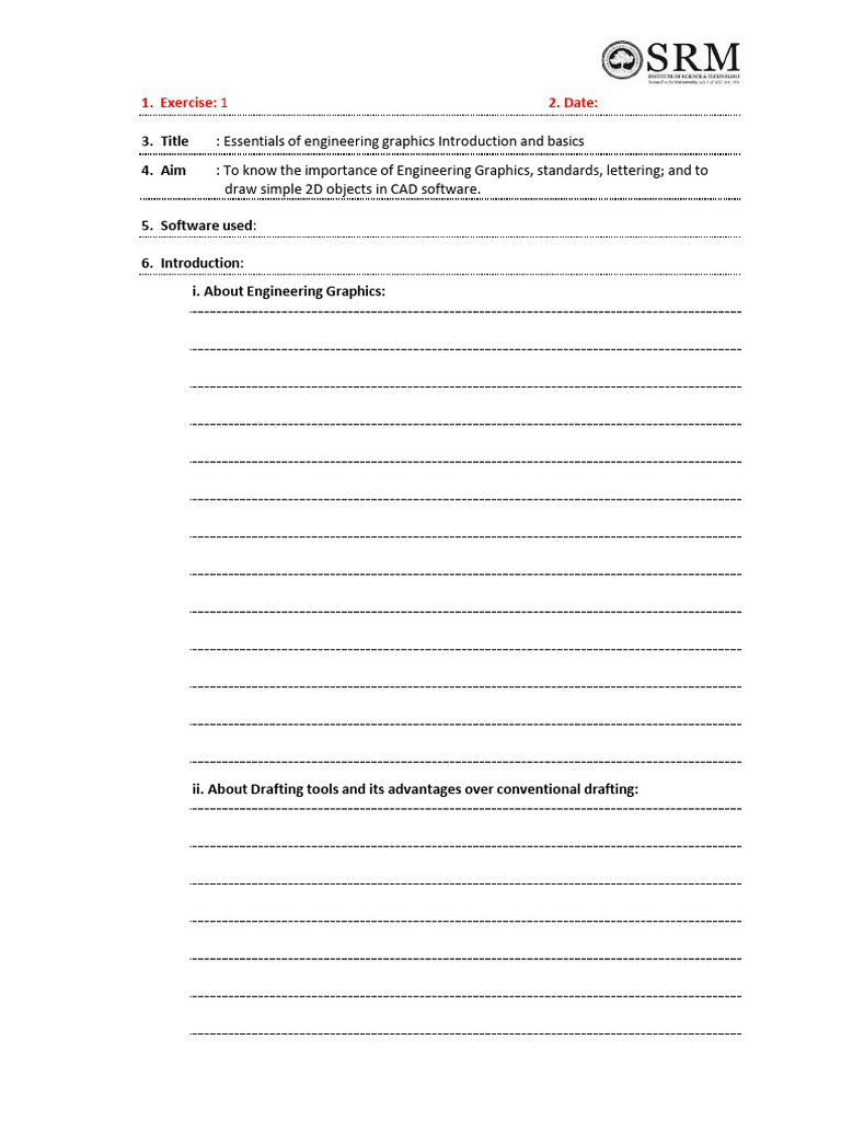 21 MES102L Engineering Graphics LAB RECORD | PDF | Euclidean Geometry ...