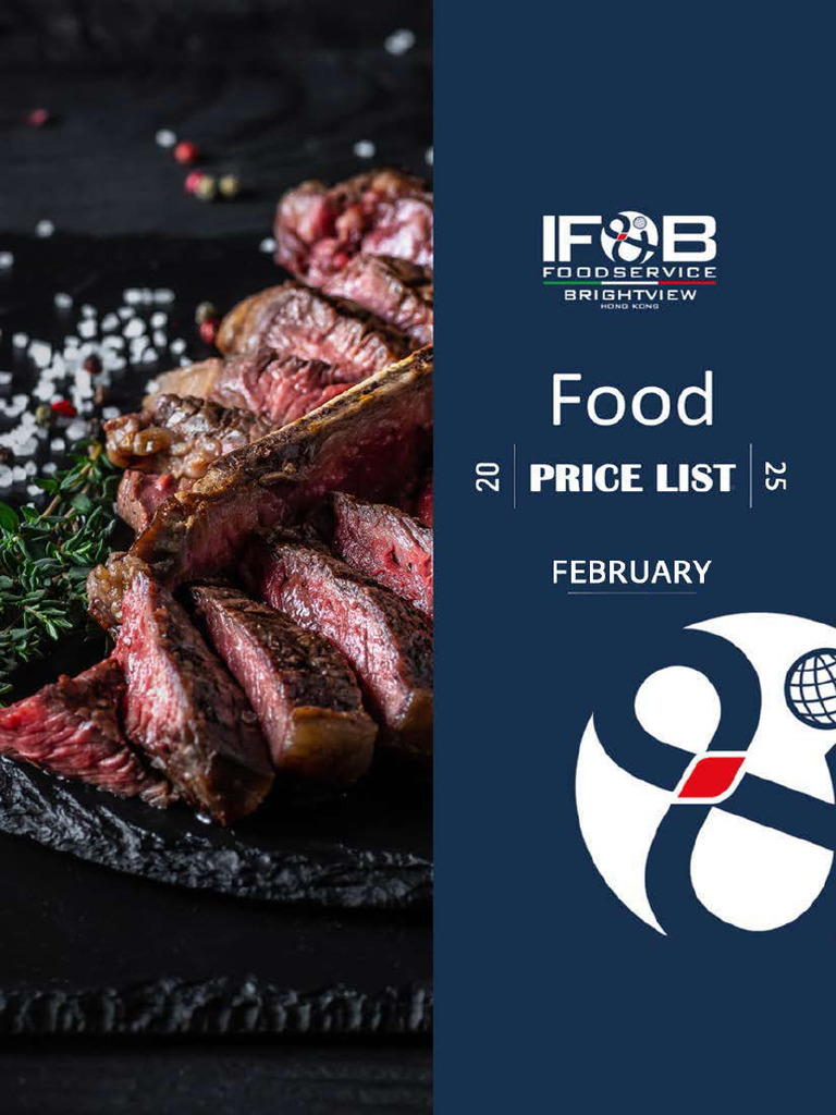 (Feb) Bright View Food Price List | PDF