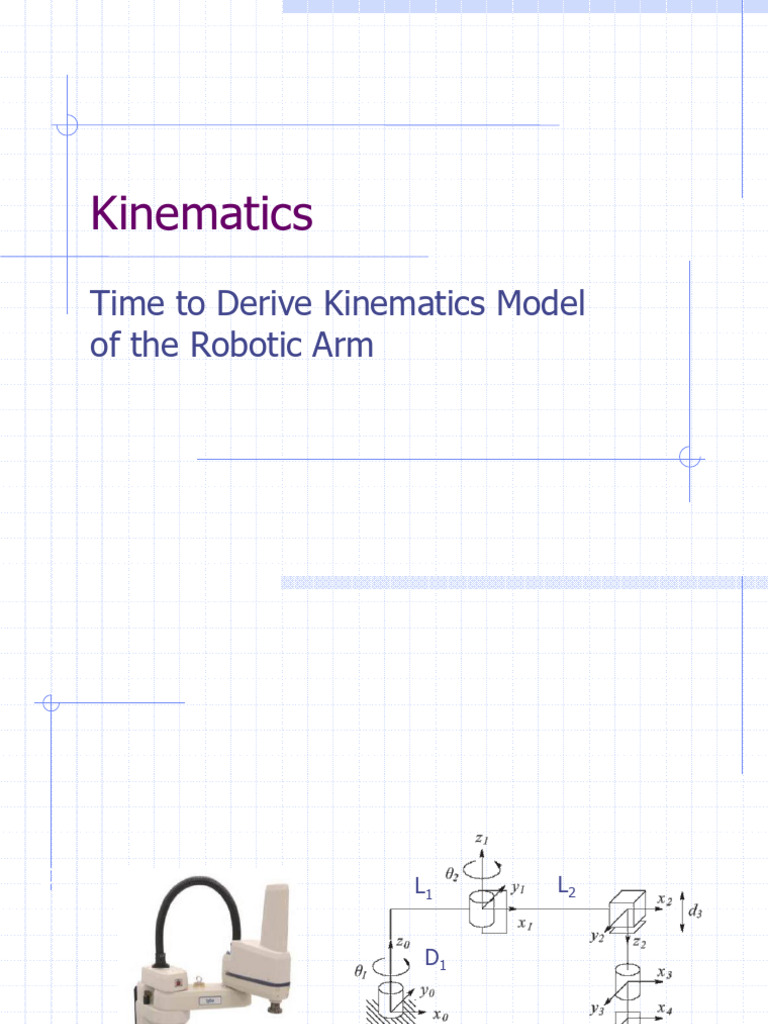 Kinematics Model of The Robotic Arm | PDF | Kinematics | Euclidean Geometry