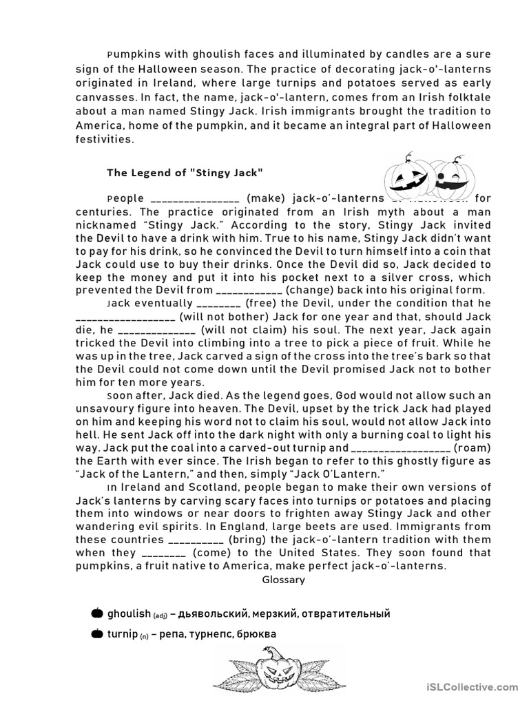 Jack o Lantern Legend | PDF | Folklore | Halloween