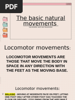 The Basic Natural Movements - Locomotor and Non Locomotor | PDF | Self ...