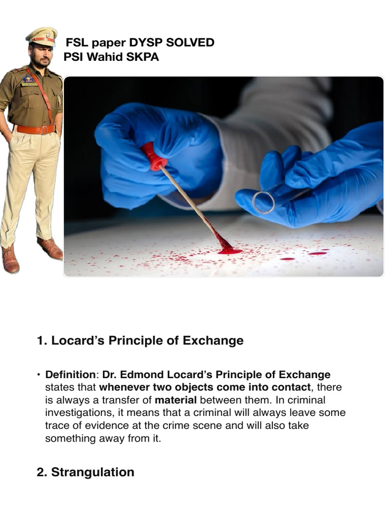 FSL dysp paper solution | PDF | Firearms | Fingerprint