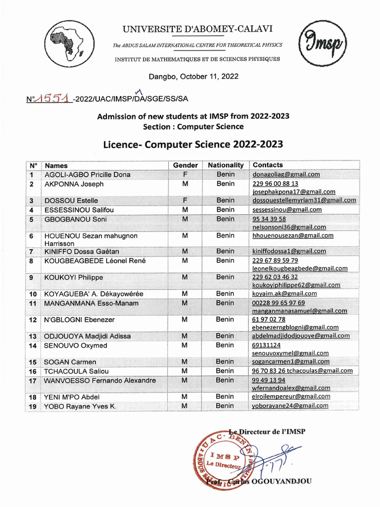 Licence Computer Science | PDF