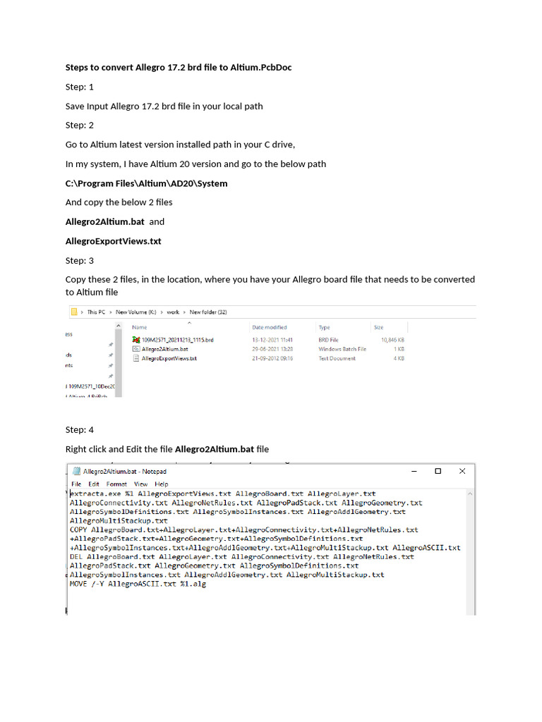 Steps To Convert Allegro To Altium | PDF