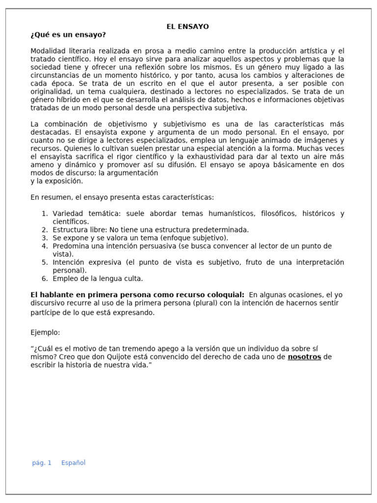 Ensayo La Palabra de Los Galeotes 2024 | PDF | Don Quijote | Ensayos