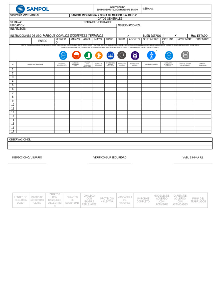 INSPECCION DE EPP BASICO__ | PDF