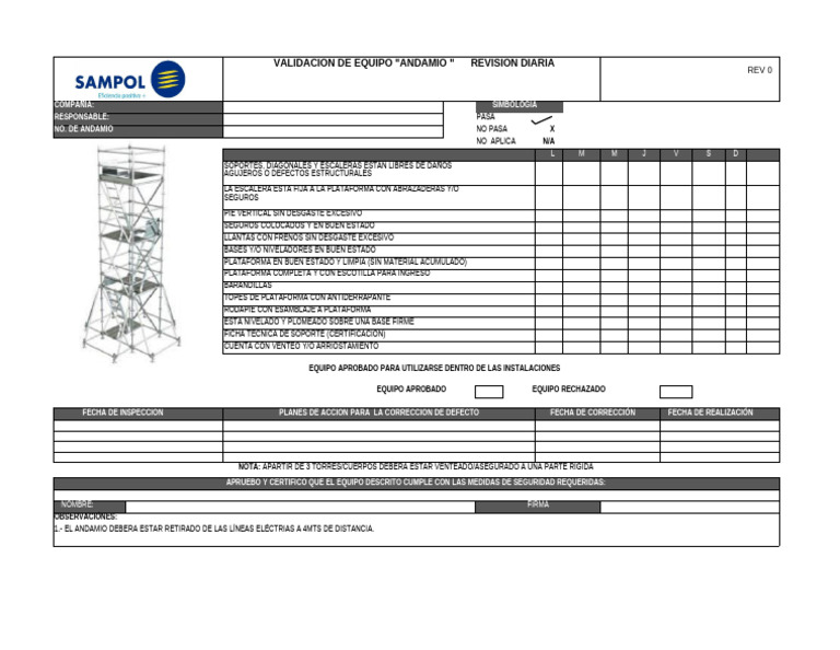 Sampol - Andamios | PDF